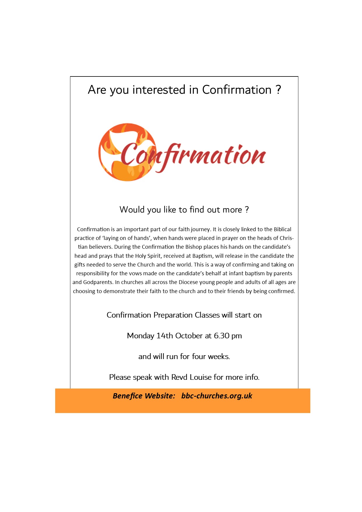 confirmation – B.B.C. Churches