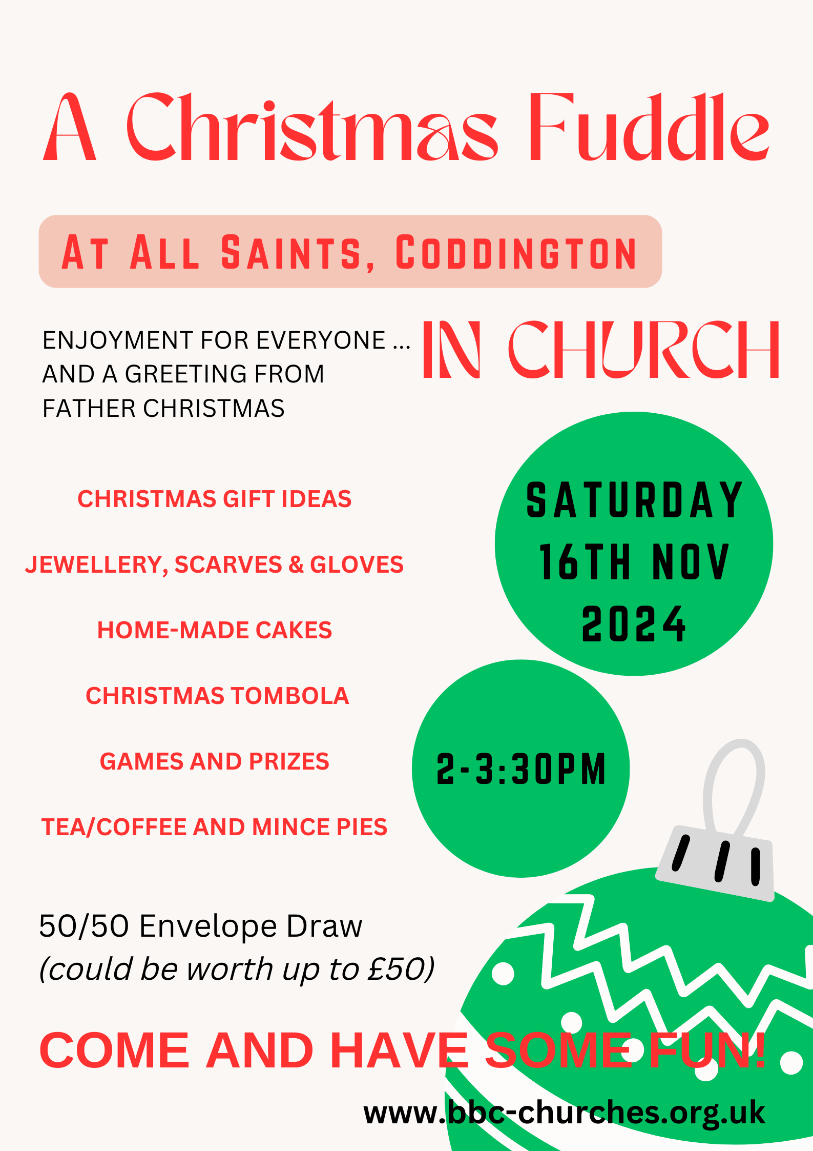 A Christmas Fuddle – B.B.C. Churches